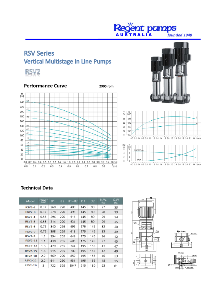 RSV Series Vertical Multistage Inline Pump - richrise
