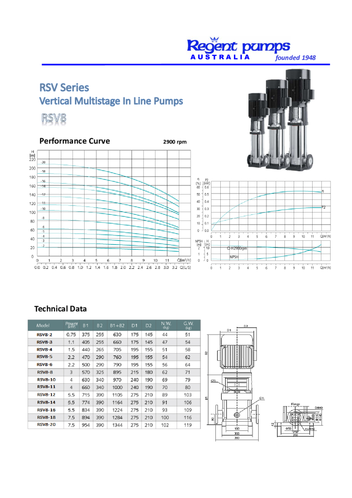 RSV Series Vertical Multistage Inline Pump - richrise