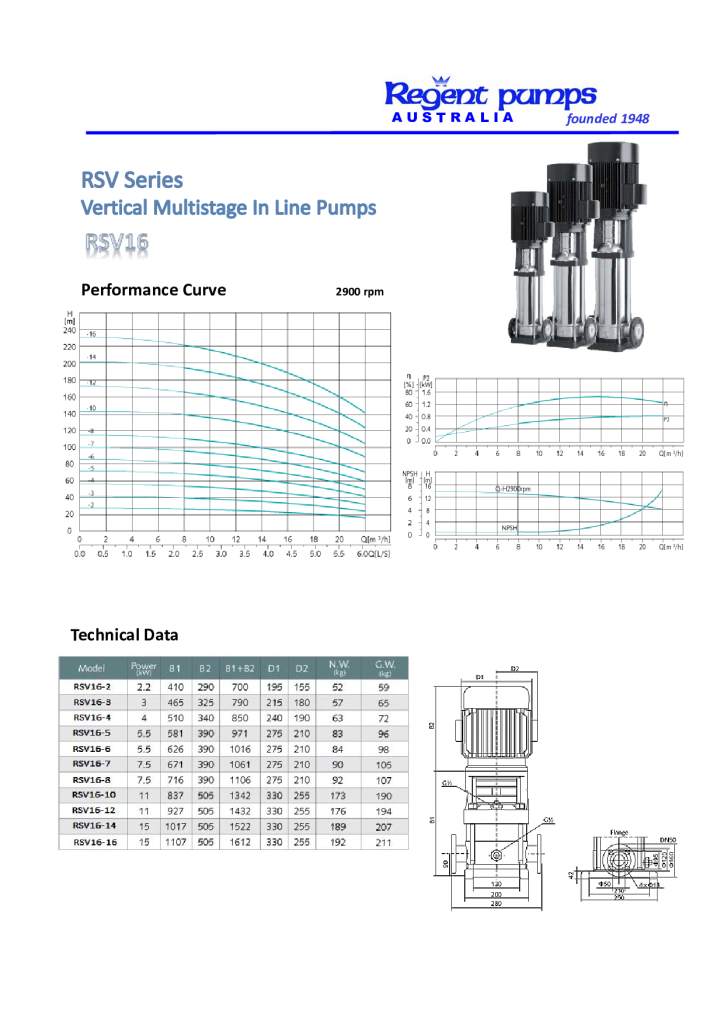 RSV Series Vertical Multistage Inline Pump - richrise